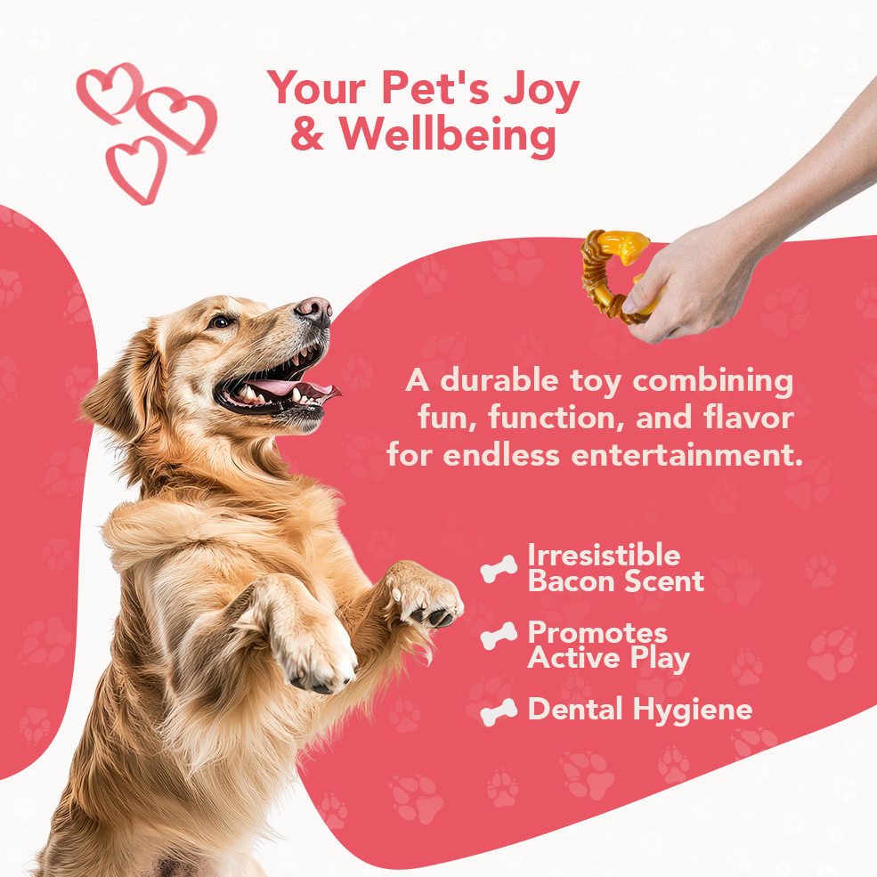 Bacon-Scented Dental Chew Ring for Dogs | ReThink Pet